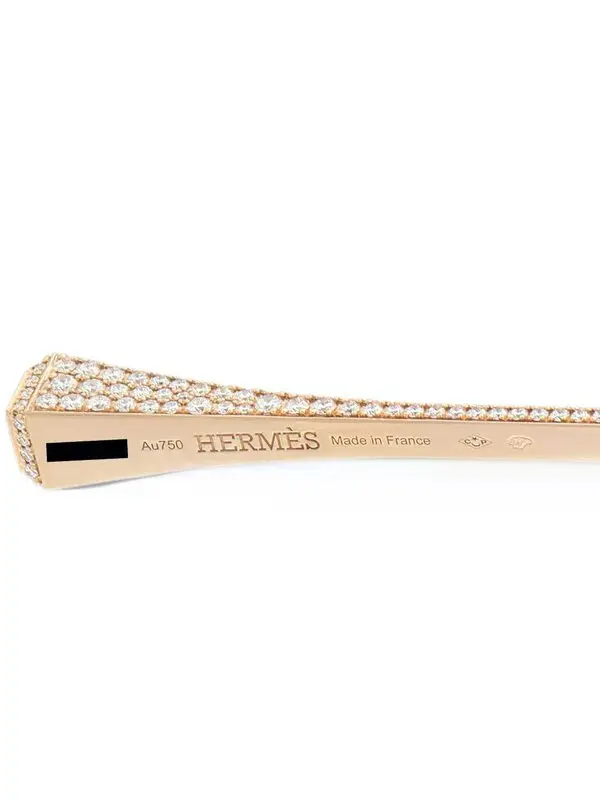 Hermès Clou De Forge Diamond Drop Earrings