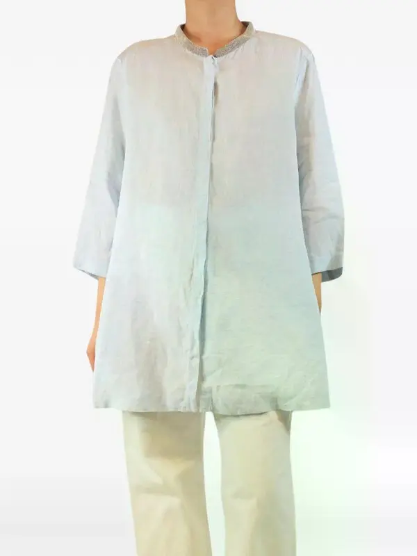Fabiana Filippi Beaded Collar Shirt