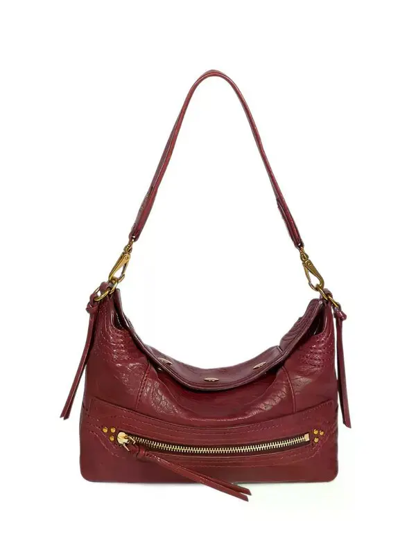 Jérôme Dreyfuss Small Lucky Crinkled Leather Tote Bag - Red