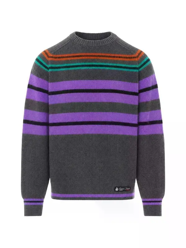 LANVIN Striped Sweater In Wool And Cashmere