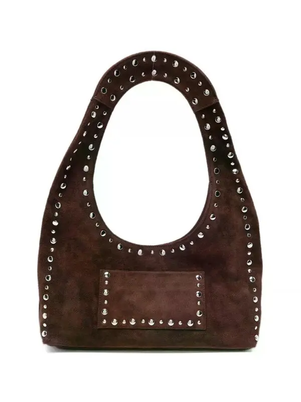 Gimaguas Franca Stud-embellished Shoulder Bag - Brown