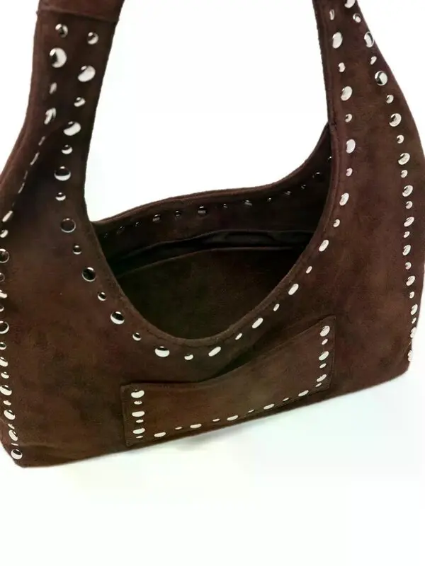 Gimaguas Franca Stud-embellished Shoulder Bag - Brown