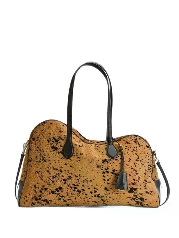 ATP ATELIER Meda Animal-print Shoulder Bag - Brown