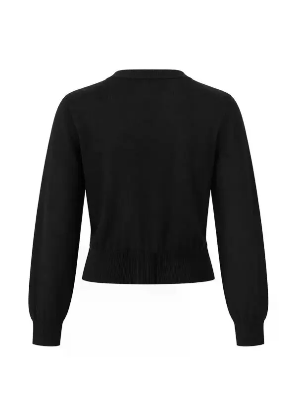MEIMEIJ Floral-applique Wool Cardigan