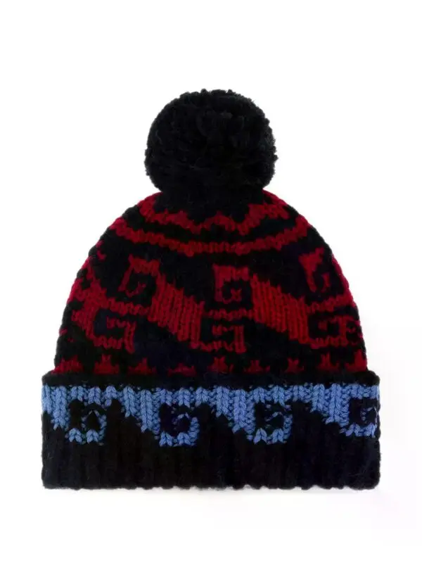 Moncler Logo-embroidered Pompom Beanie Hat