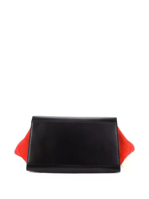 Celine Tricolor Trapeze Bag Leather Medium Satchel