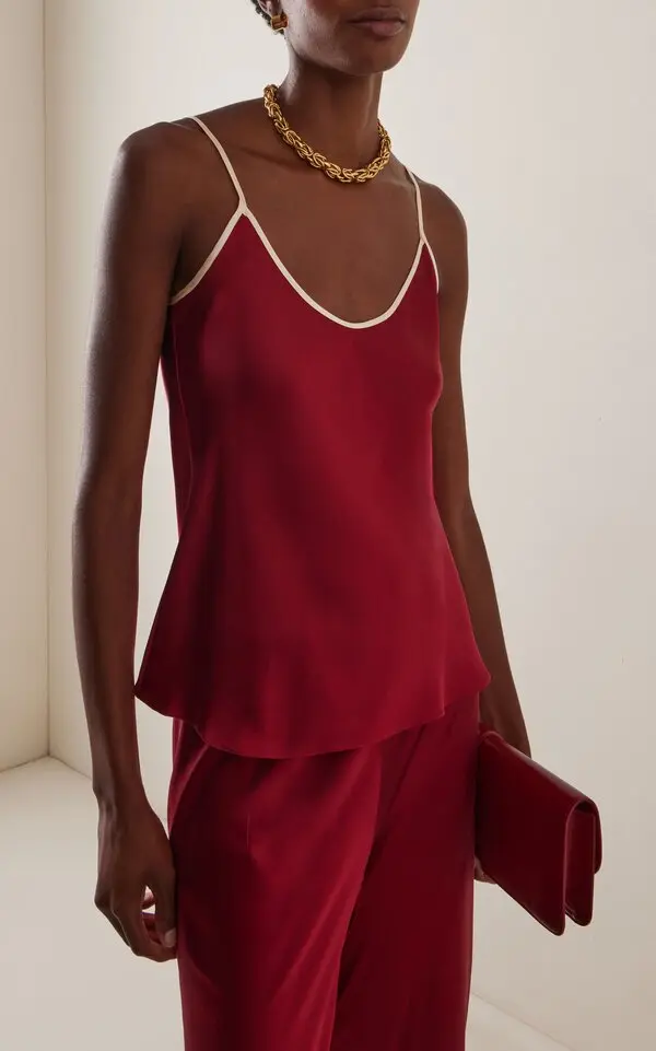 Comme Si Bias Silk Camisole