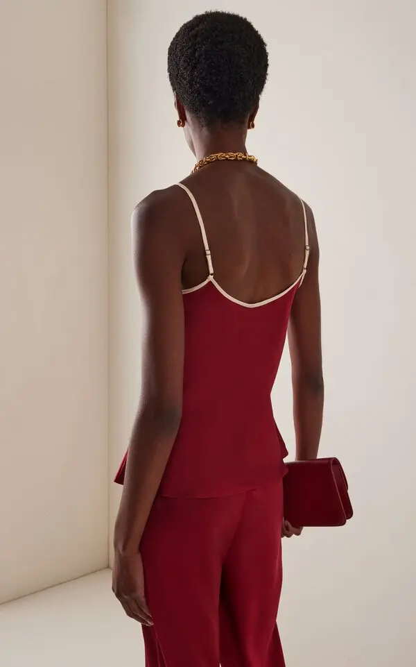 Comme Si Bias Silk Camisole