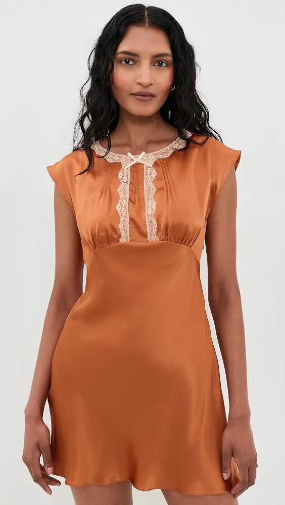 REFORMATION Ariette Silk Dress