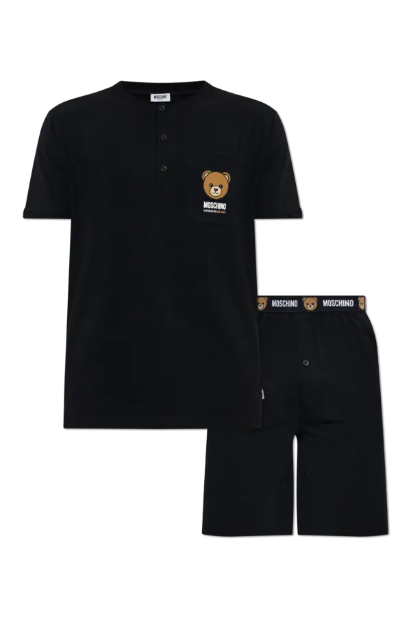 Moschino Two-piece ‘active’ Pajama Set - Black