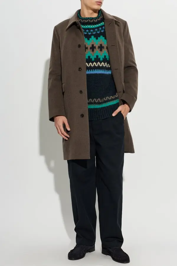 Paul Smith Single-vent Wool Coat