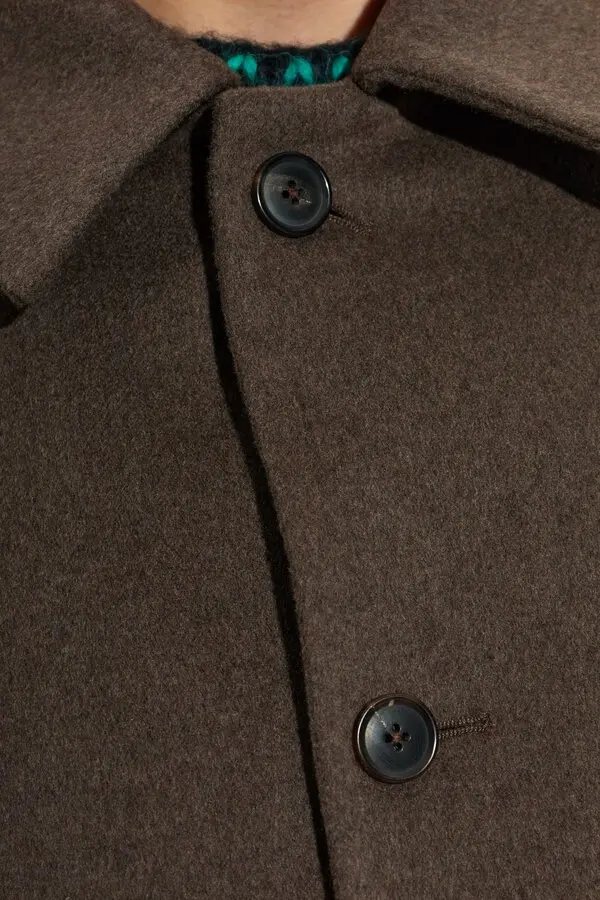 Paul Smith Single-vent Wool Coat
