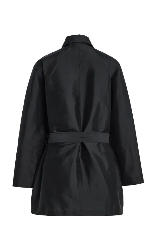 Chan Luu Techno Taffeta Short Trench