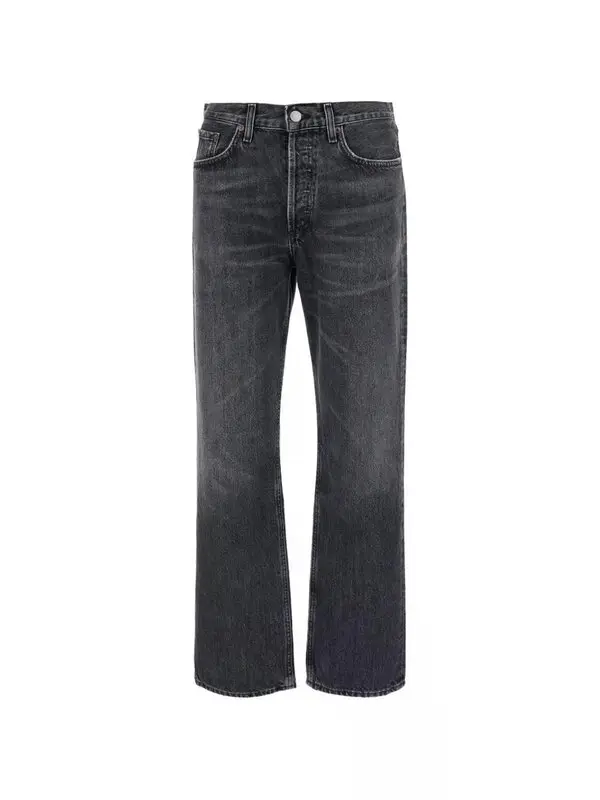 AGOLDE Lana Faded Straight-leg Jeans