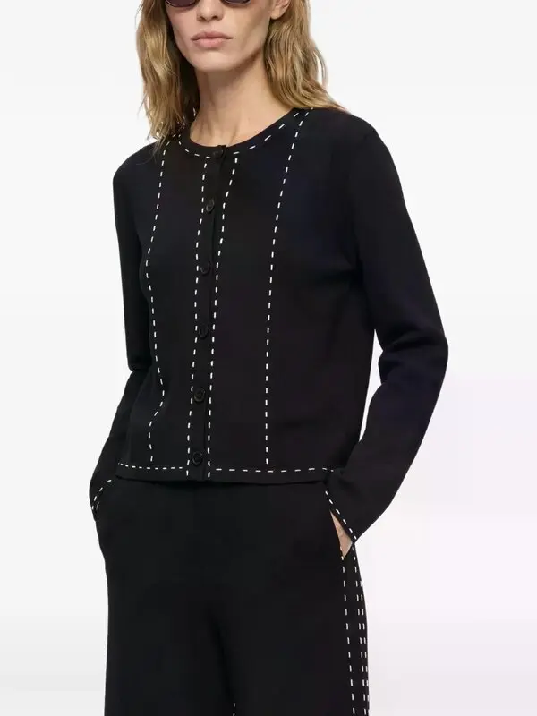 Karl Lagerfeld Contrast-stitch Cardigan