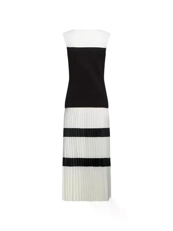 Karl Lagerfeld Colour-block Pleated Dress