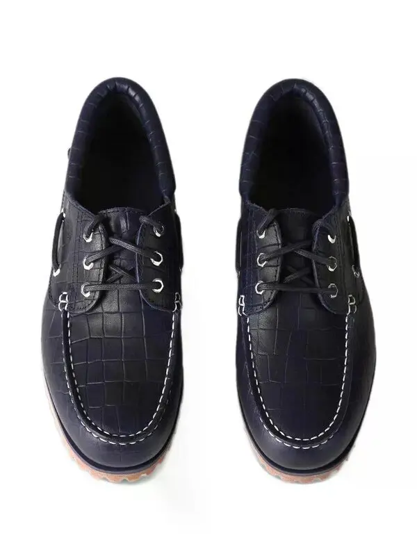 Timberland X Jacquemus Crocodile-effect Boat Shoes