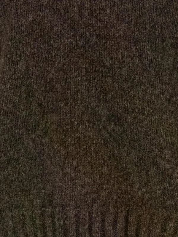 Alpha Studio Spread-collar Knitted Sweater