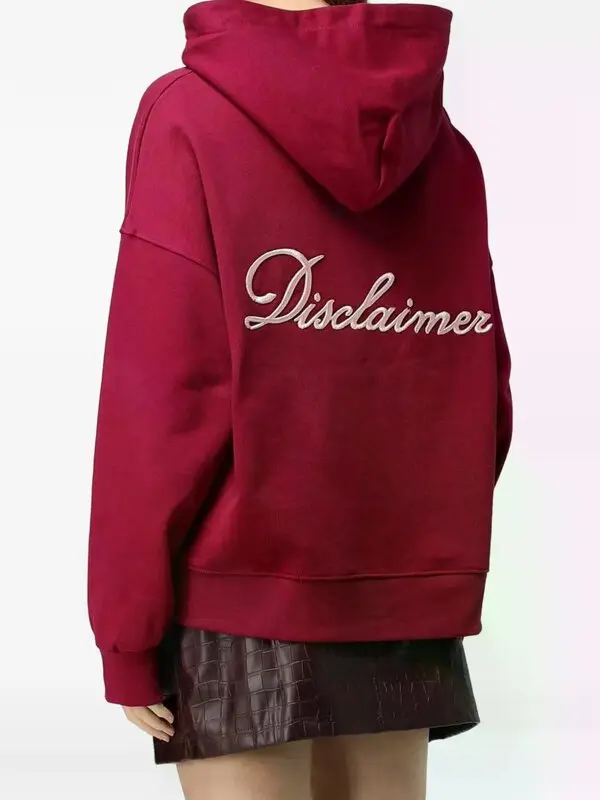 DISCLAIMER Logo-embroidered Hoodie