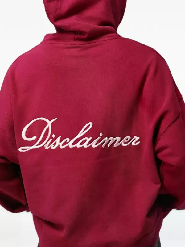 DISCLAIMER Logo-embroidered Hoodie