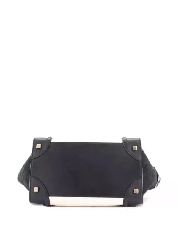 Celine Bicolor Luggage Bag Leather Mini Satchel
