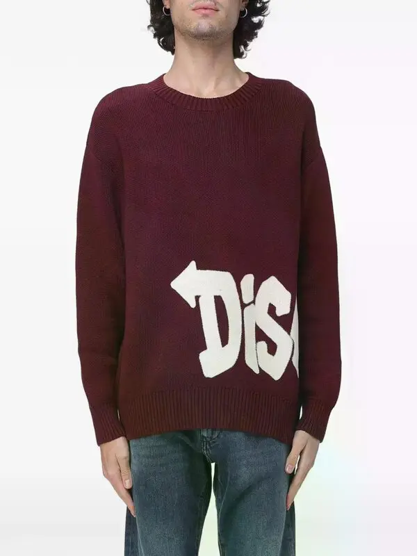 DISCLAIMER Logo-detail Cotton Sweater