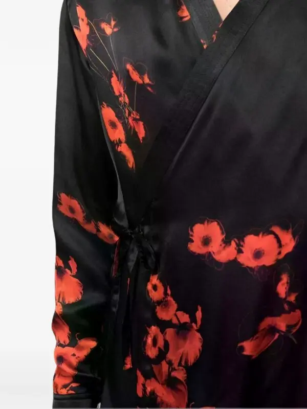 TESSITURA Floral-print Silk Shirt