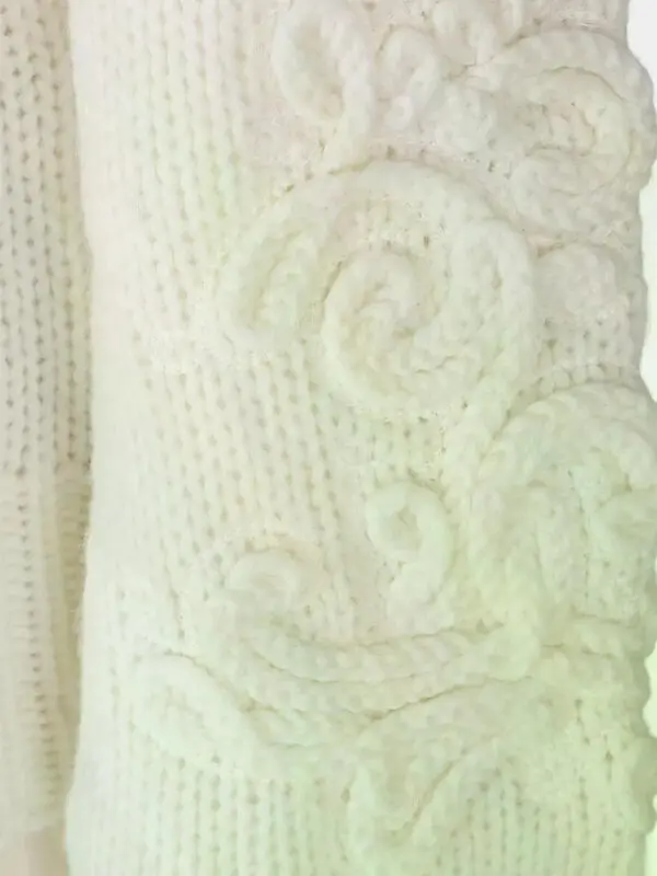 ERMANNO FIRENZE Embroidered Raglan-sleeve Sweater