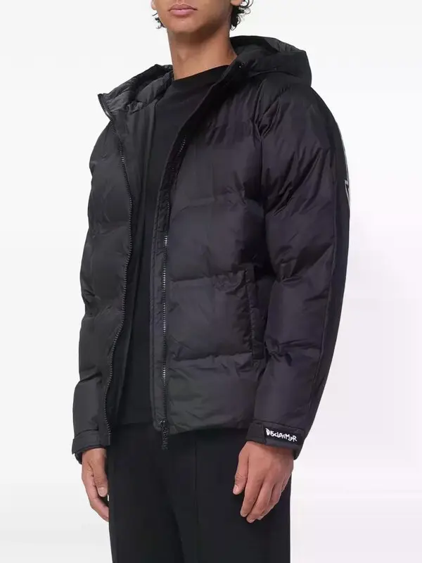 DISCLAIMER Graffiti-print Puffer Jacket