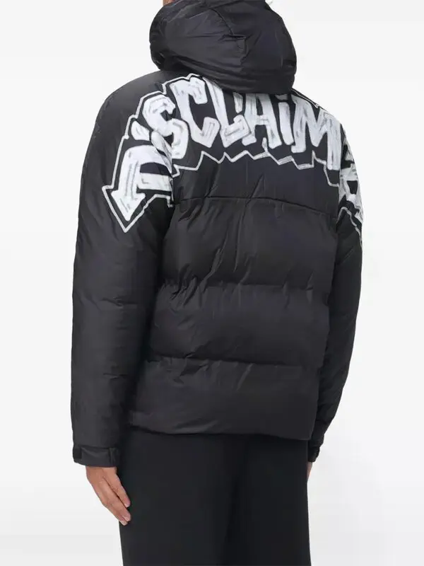 DISCLAIMER Graffiti-print Puffer Jacket