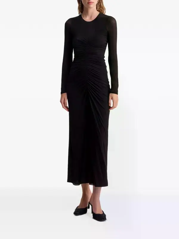 FFORME Selena Ruched Fitted Midi Dress