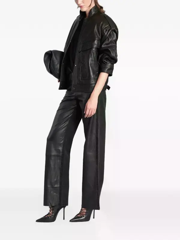 SALVATORE SANTORO Hooded Leather Jacket