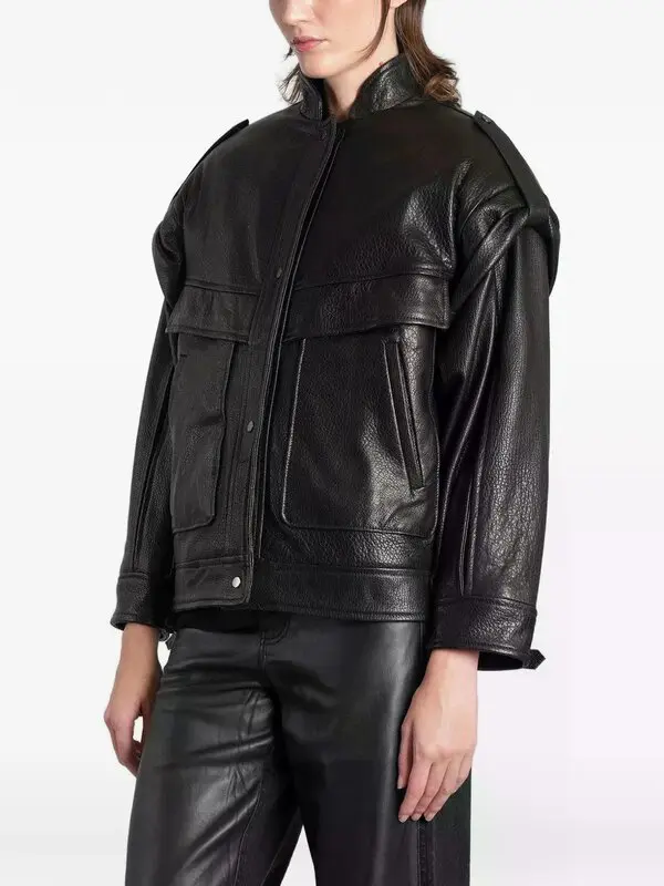 SALVATORE SANTORO Hooded Leather Jacket