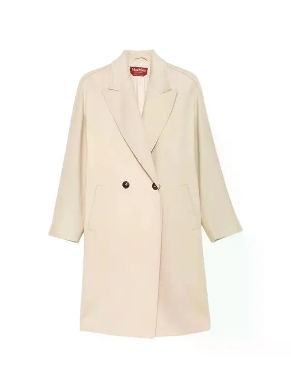 Max Mara Double-breasted Peaked-lapel Coat - Neutrals