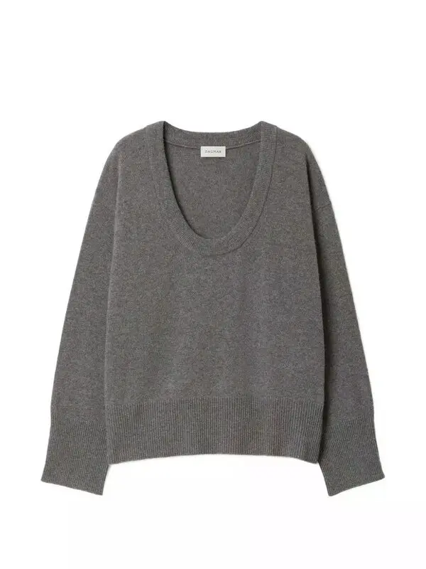 HOUSE OF DAGMAR Scoop-neck Wool Sweater