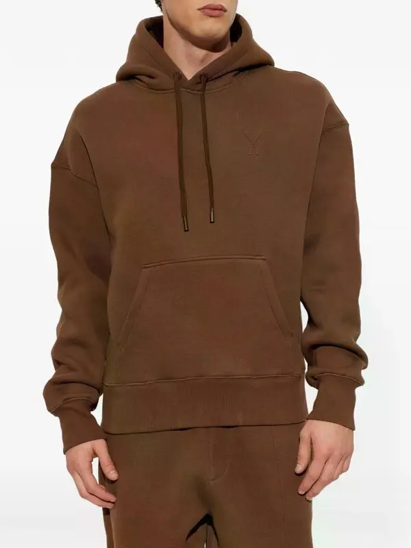 AMI Paris De Coeur Drawstring Hoodie