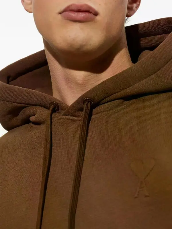 AMI Paris De Coeur Drawstring Hoodie