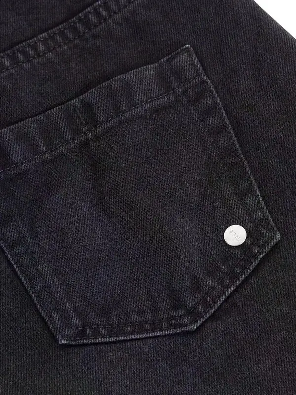 STEL Split-hem Frayed Jeans