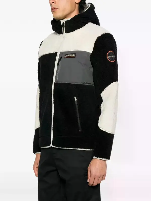 NAPAPIJRI Fleece-texture Hooded Sweater