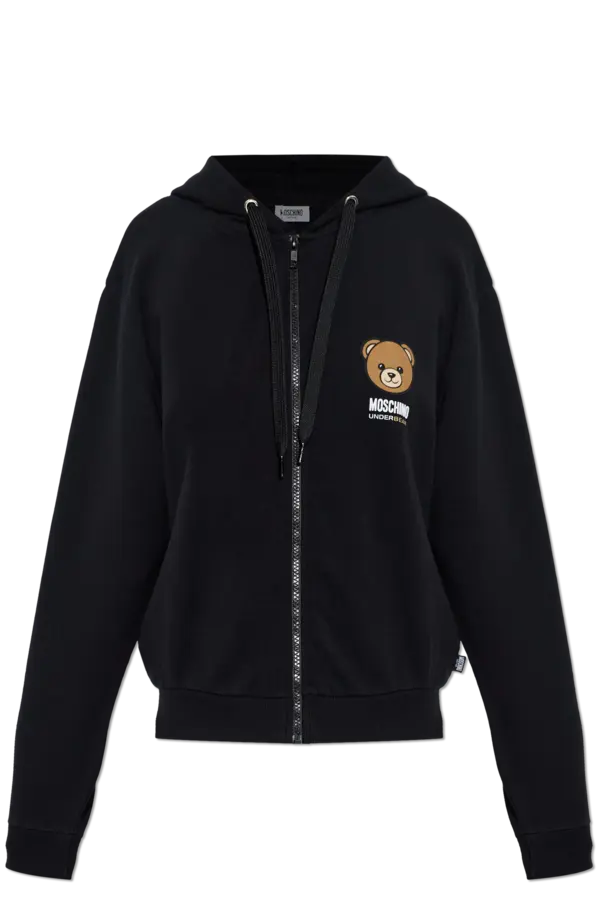 Moschino Zip-up Hooded Sweatshirt