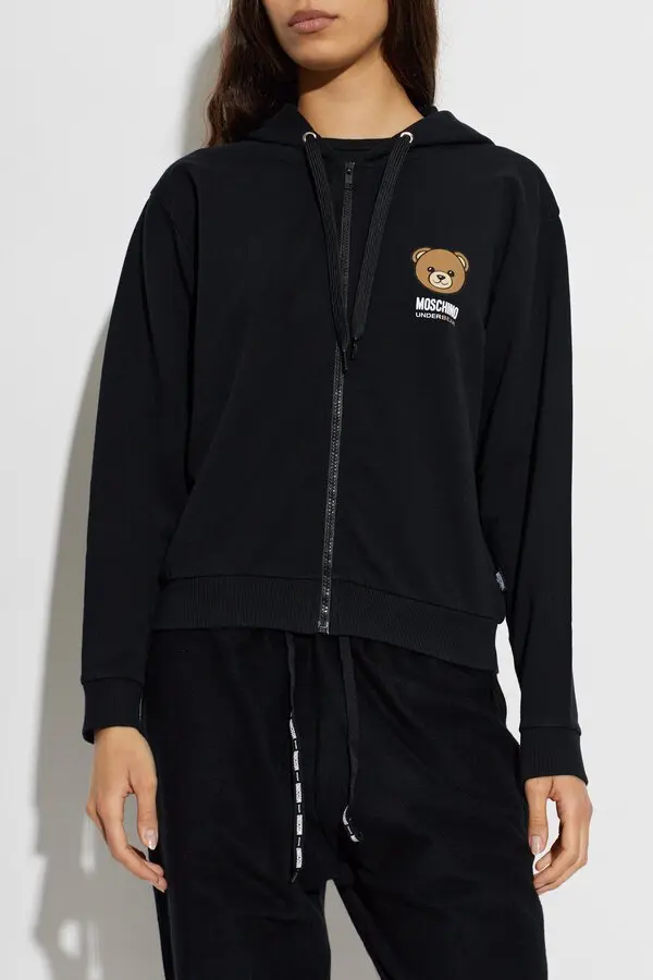 Moschino Zip-up Hooded Sweatshirt