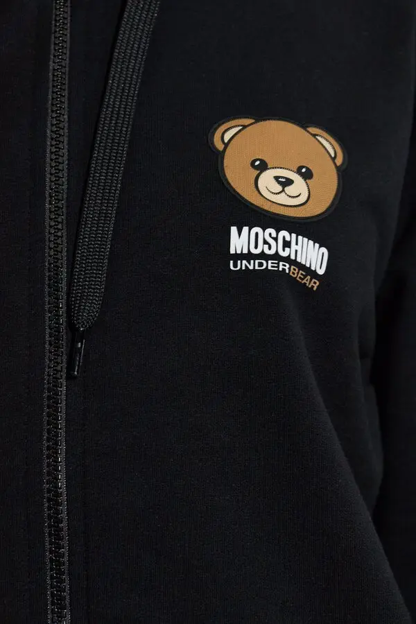 Moschino Zip-up Hooded Sweatshirt