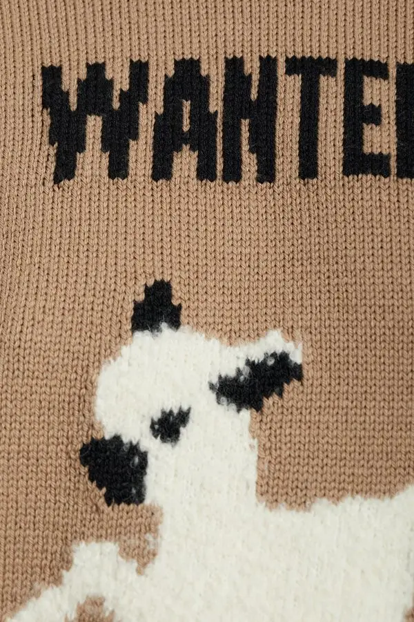 Moschino Wool Sweater With Embroidery
