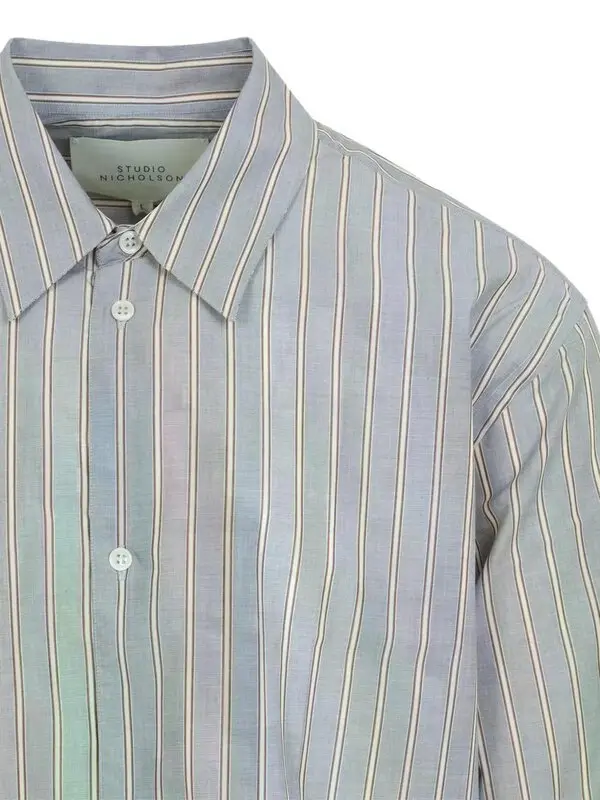 Studio Nicholson View Striped Cotton Shirt