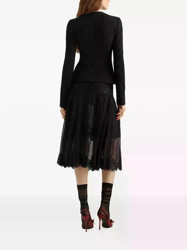 Dolce & Gabbana Sweetheart-neck Tweed Jacket