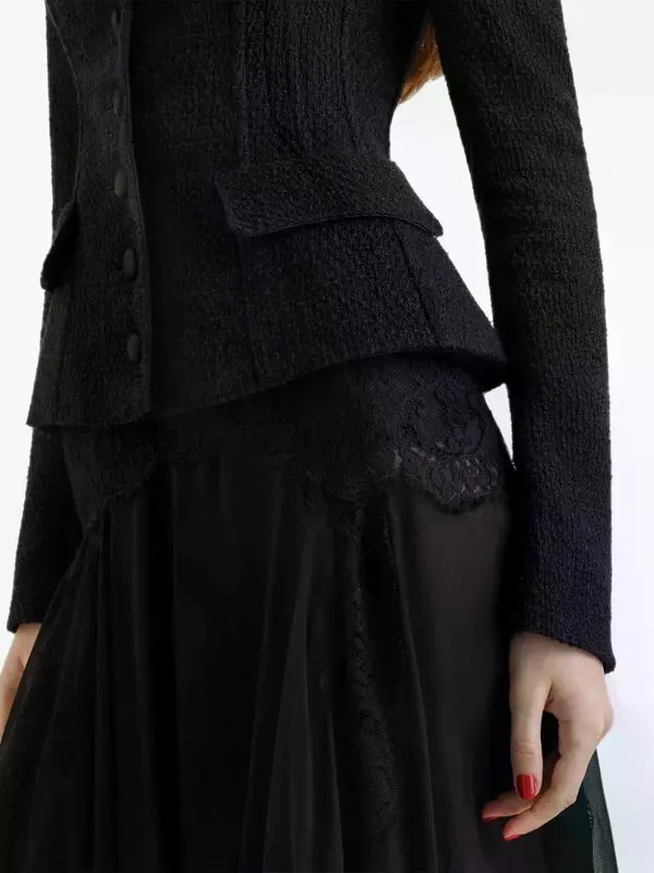 Dolce & Gabbana Sweetheart-neck Tweed Jacket