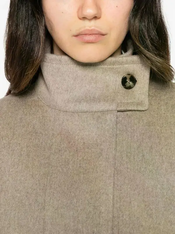 Alberto Biani High-neck Flap-pocket Jacket