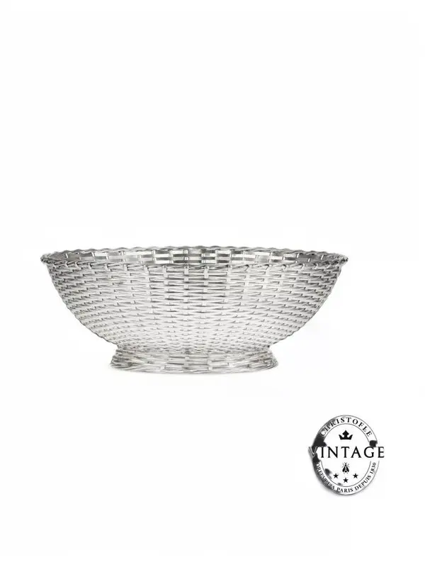 Christofle Vannerie Braided Basket
