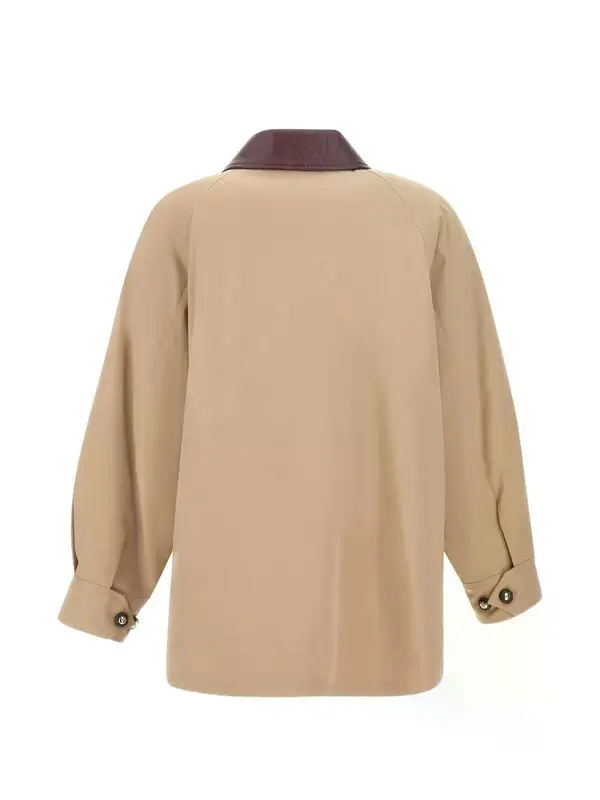 Marella Contrasting-collar Zip-up Jacket