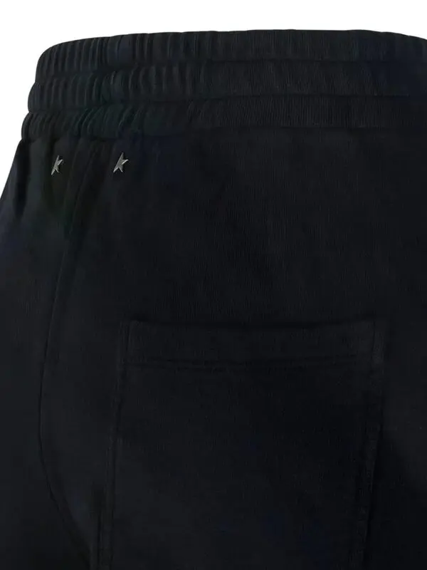 GOLDEN GOOSE Logo-plaque Wide-leg Track Pants